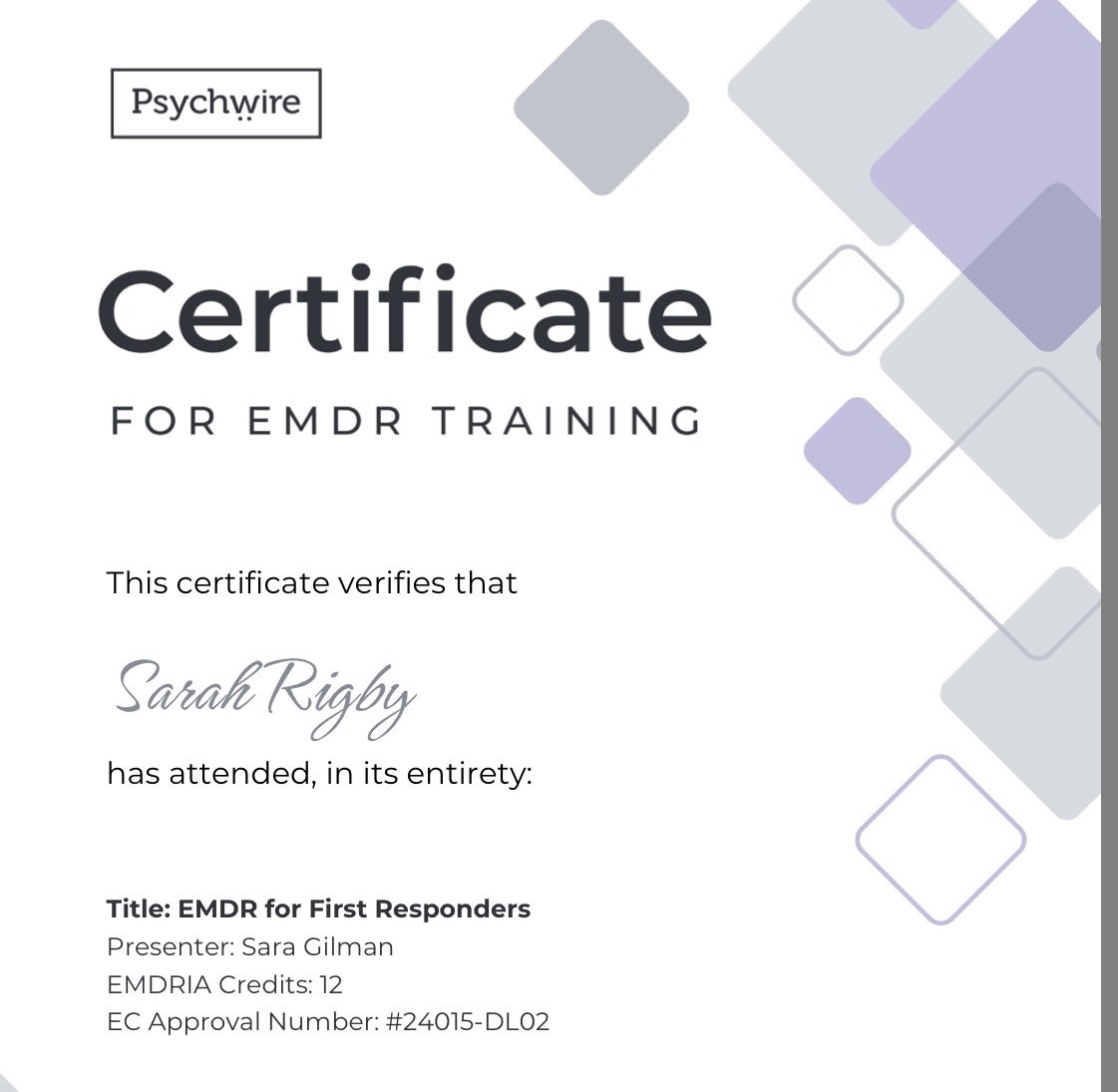 EMDR for first responders training - ALPHA Consulting and Clinical Services